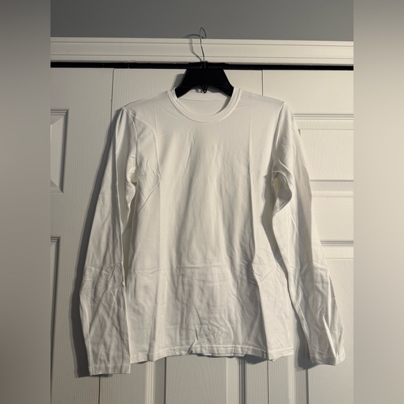 Amazon Basics | Tops | Amazon Basics White Long Sleeve Unisex | Poshmark